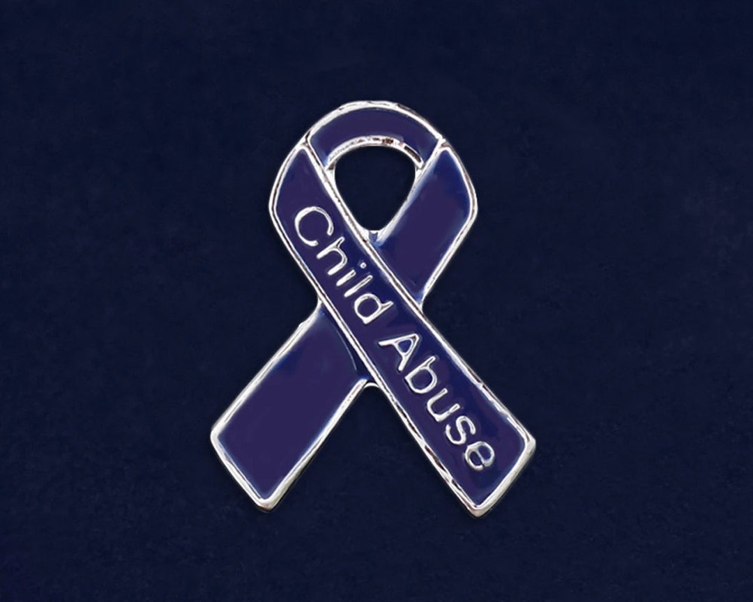 Child Abuse Awareness Ribbon, Pin - Etsy