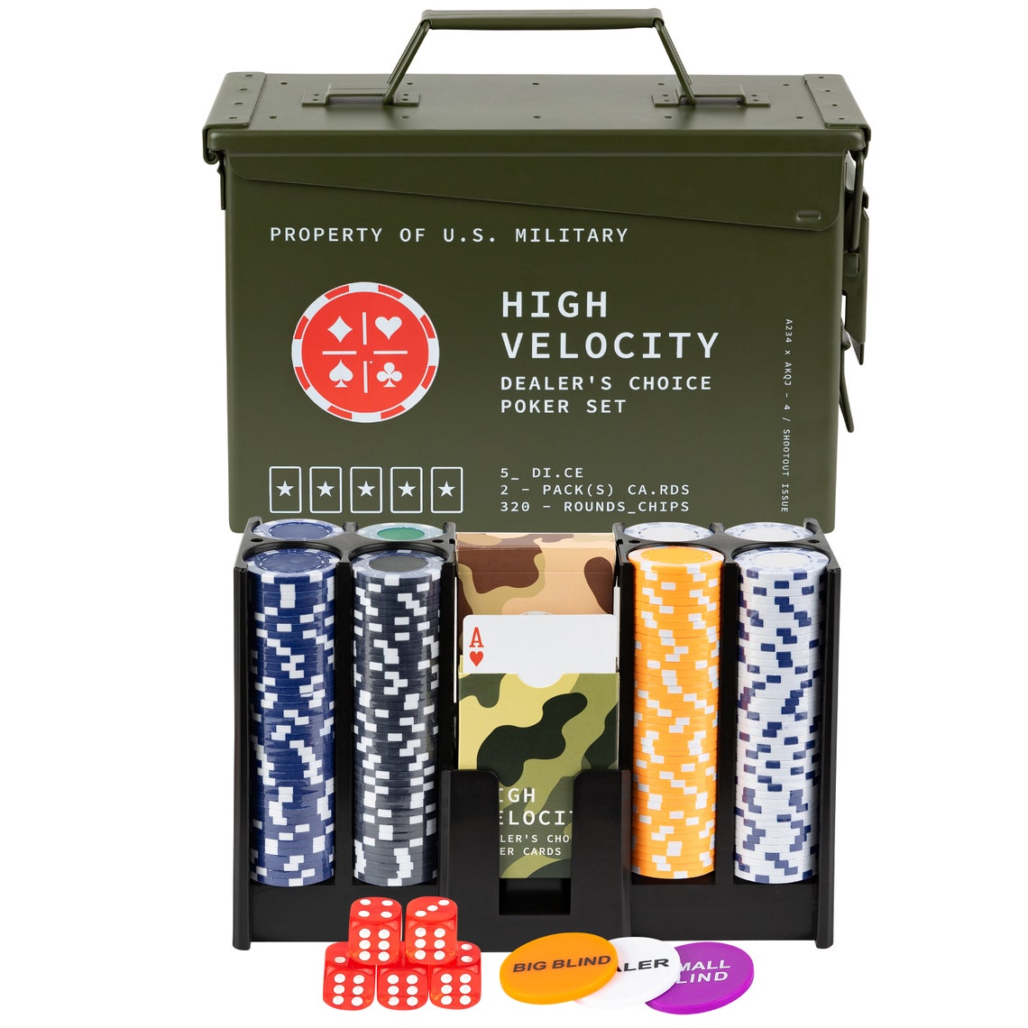 Poker Set | Ammo Box Loaded With THE ULTIMATE Poker Arsenal, Playing ...