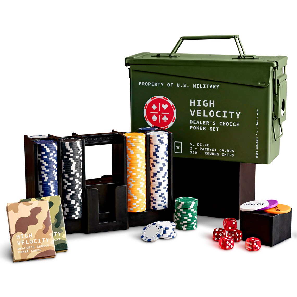 Poker Set | Ammo Box Loaded With THE ULTIMATE Poker Arsenal, Playing ...