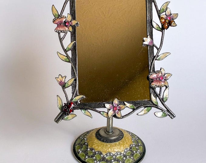 Antique Table Top Mirror, 11 Inches High by 6 Inches Wide. Mirror ...