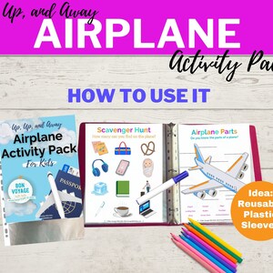 Up, Up, and Away Airplane Activity Pack for Kids - Airplane Activities ...