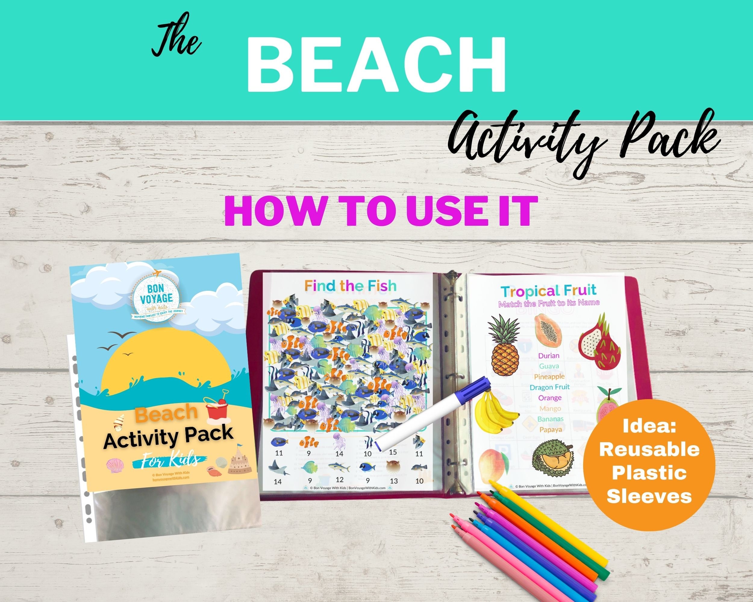 Beach Activity Pack for Kids: Printable Games & Puzzles (digital ...