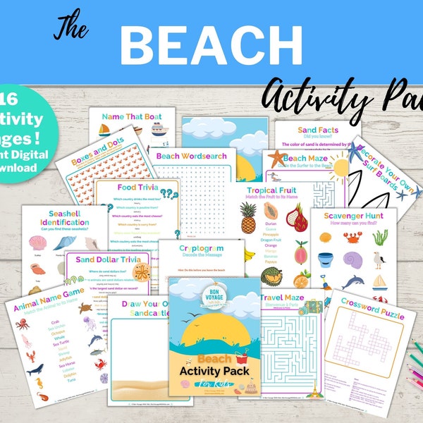 Printable Activity Games for Kids the Ultimate Activity Pack - Etsy