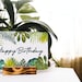 Printable Birthday Card Digital Download Card Tropical Leaves Palm ...