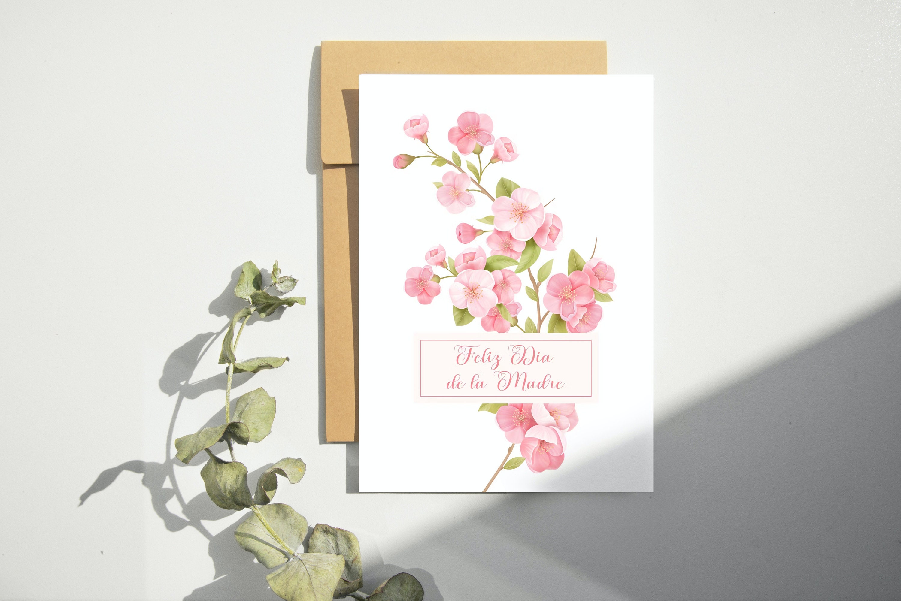 Printable Feliz Dia De La Madre Card | Happy Mother's Day | Pink ...