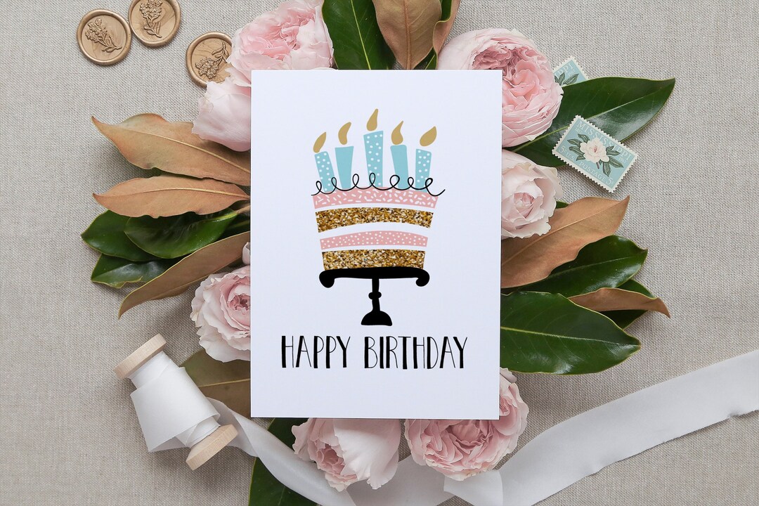 Happy Birthday Card | Digital Card | Printable Card | Birthday Card ...