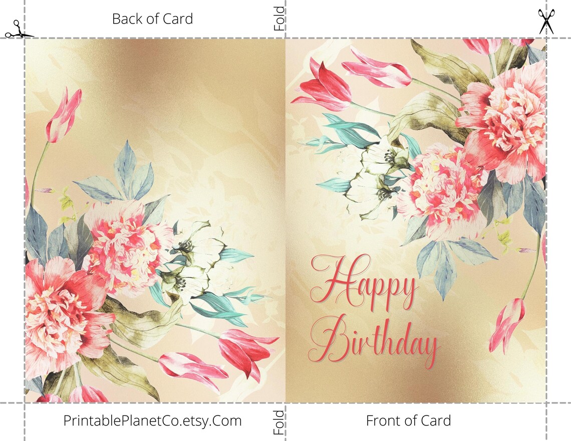 Printable Birthday Card | Digital Card | Printable Card | Happy ...