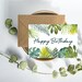 Tropical Leaves Birthday Card | Printable 5x7in (digital Download) - Etsy