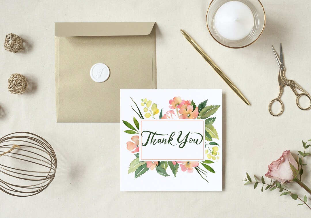 Tarjeta de agradecimiento imprimible / Gracias / Corona de - Etsy México