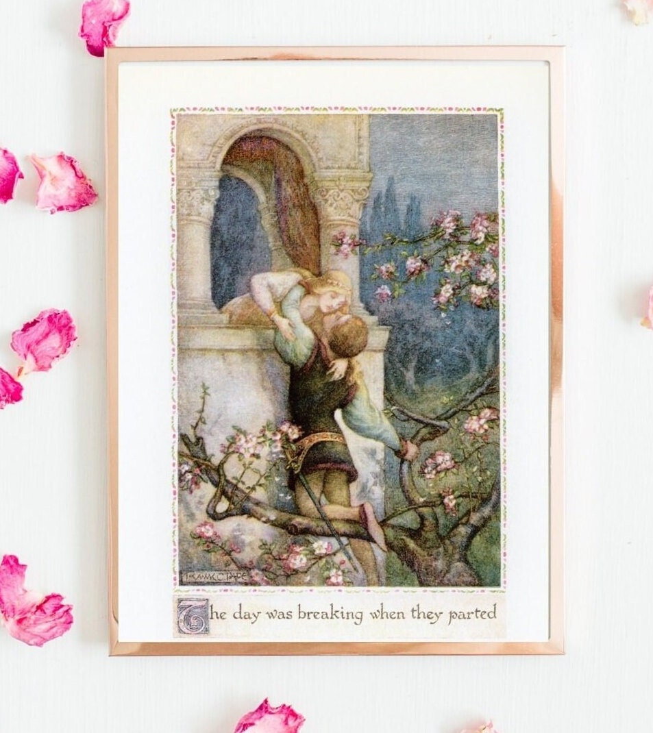 Vintage Digital, Wall Art Image, Download Printable, Romeo and Juliet ...