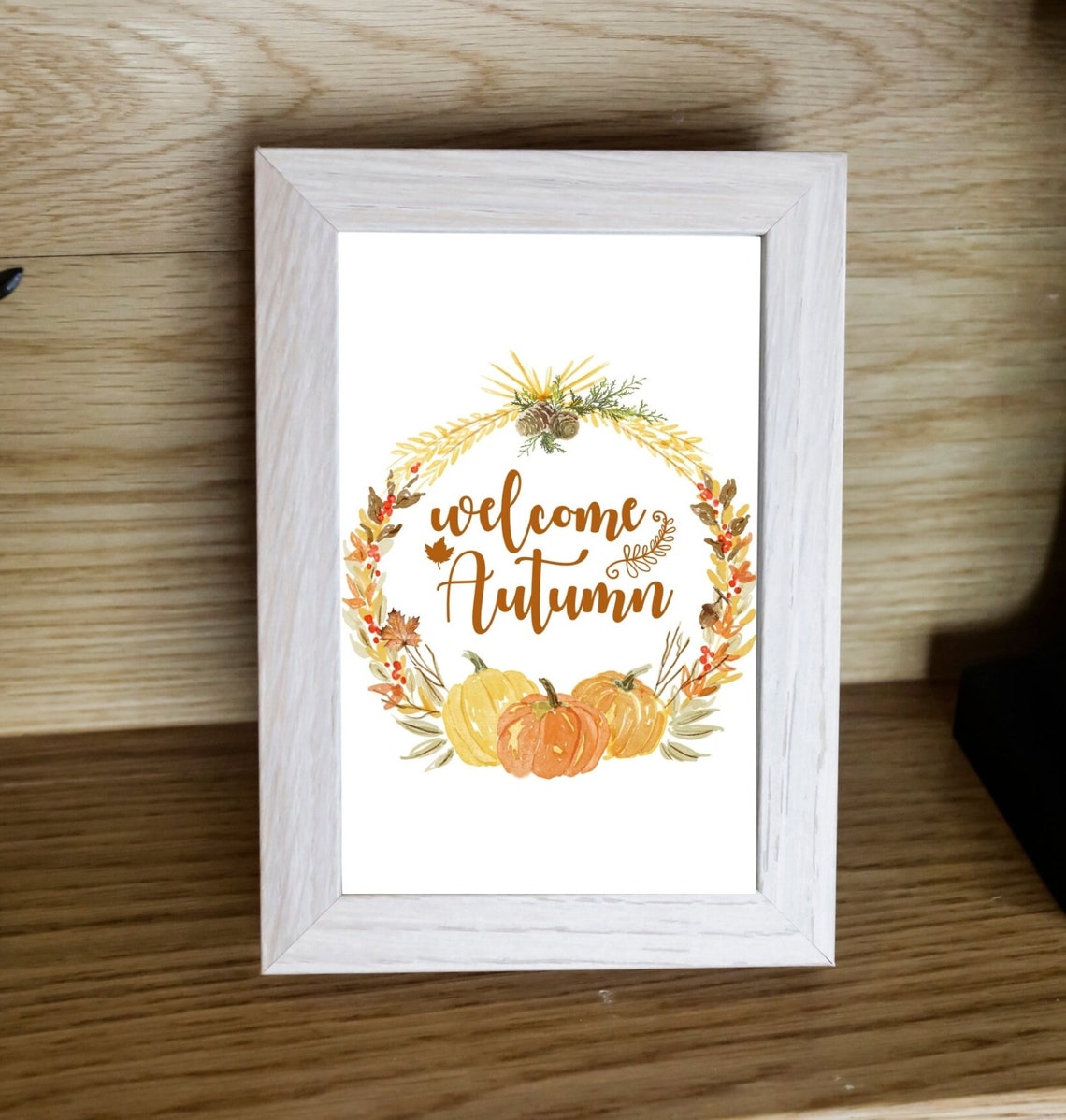 Welcome Autumn Printable Autumn Decor Pumpkin Printable - Etsy