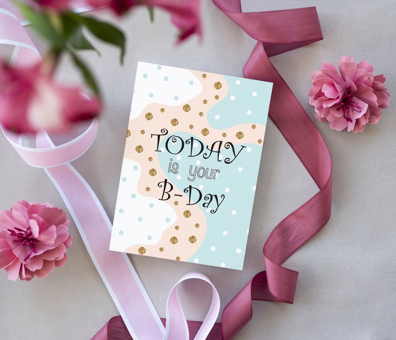 Happy Birthday Card | Digital Card | Printable Card | Birthday Card ...