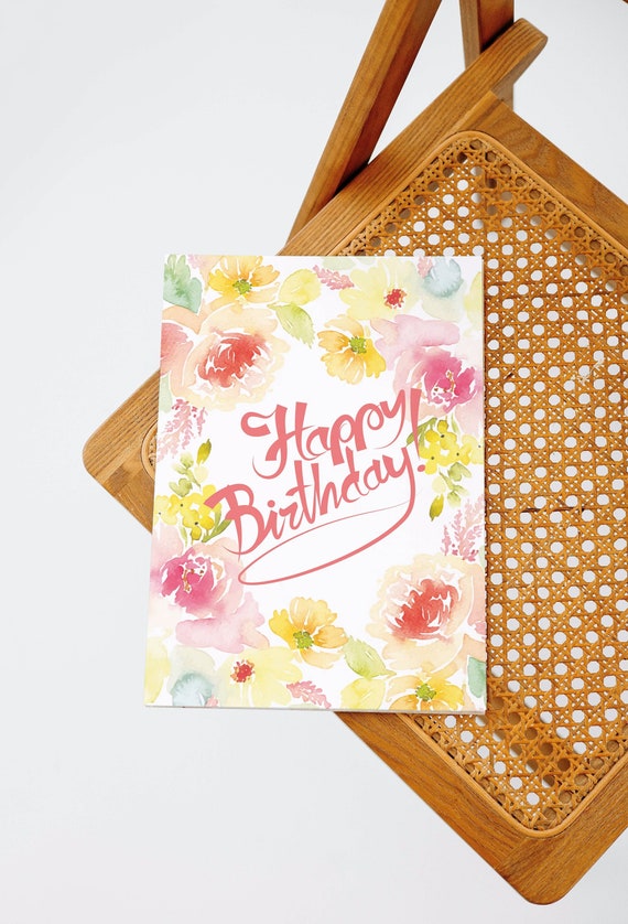 Happy Birthday Card Digital Card Printable Card Birthday | Etsy