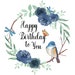 Printable Birthday Card | Happy Birthday | Bluebird | Butterfly ...