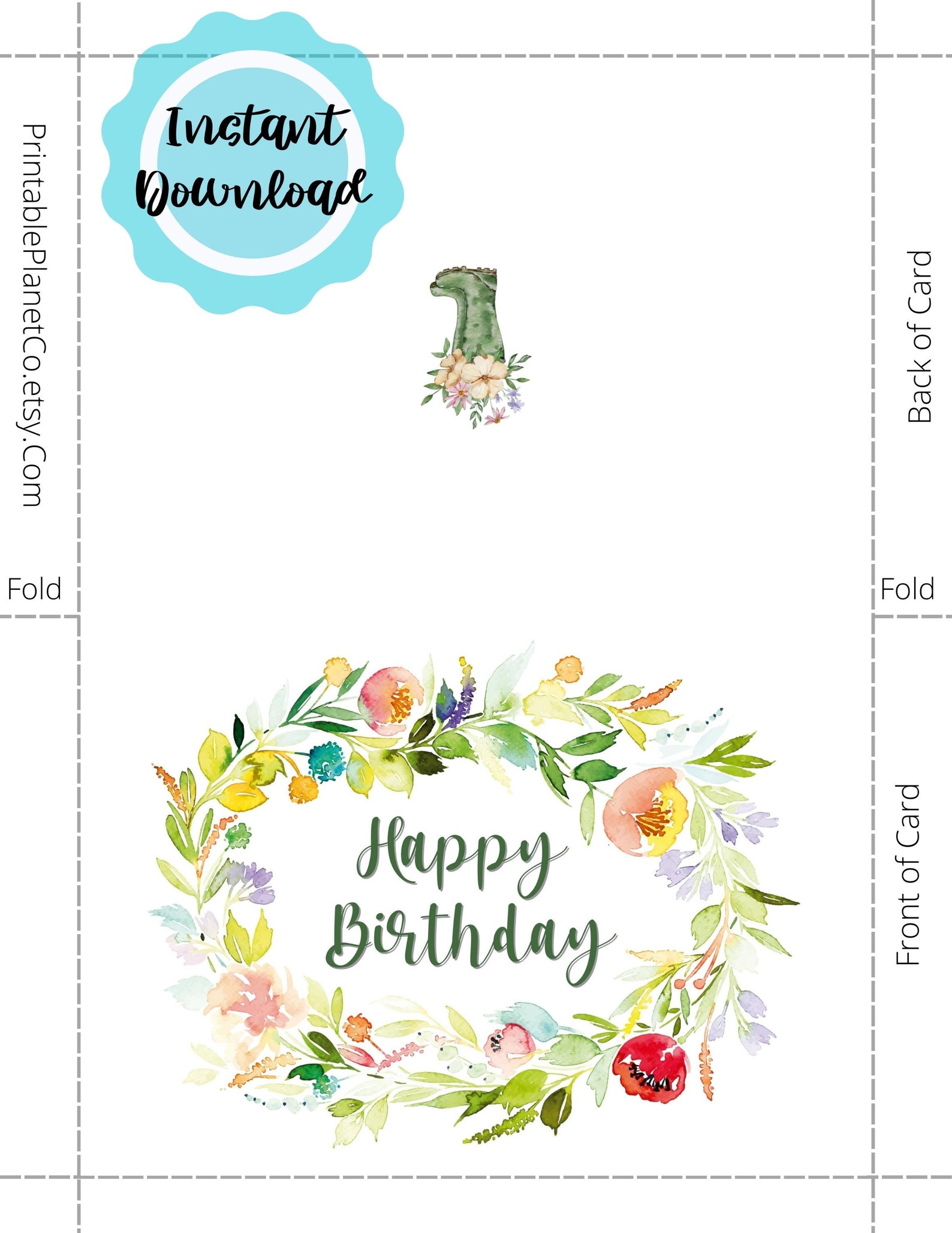 Printable Birthday Card Digital Card Printable Card - Etsy