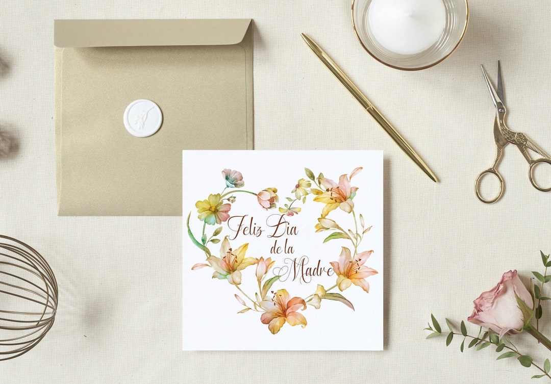 Printable Feliz Dia De La Madre | Card | Happy Mother's Day | Flowers ...