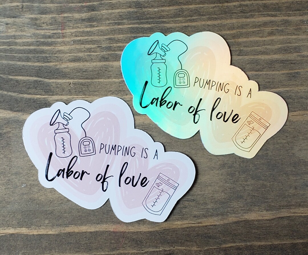Holographic Breastfeeding Mama Exclusively Pumping Die Cut Sticker - Etsy