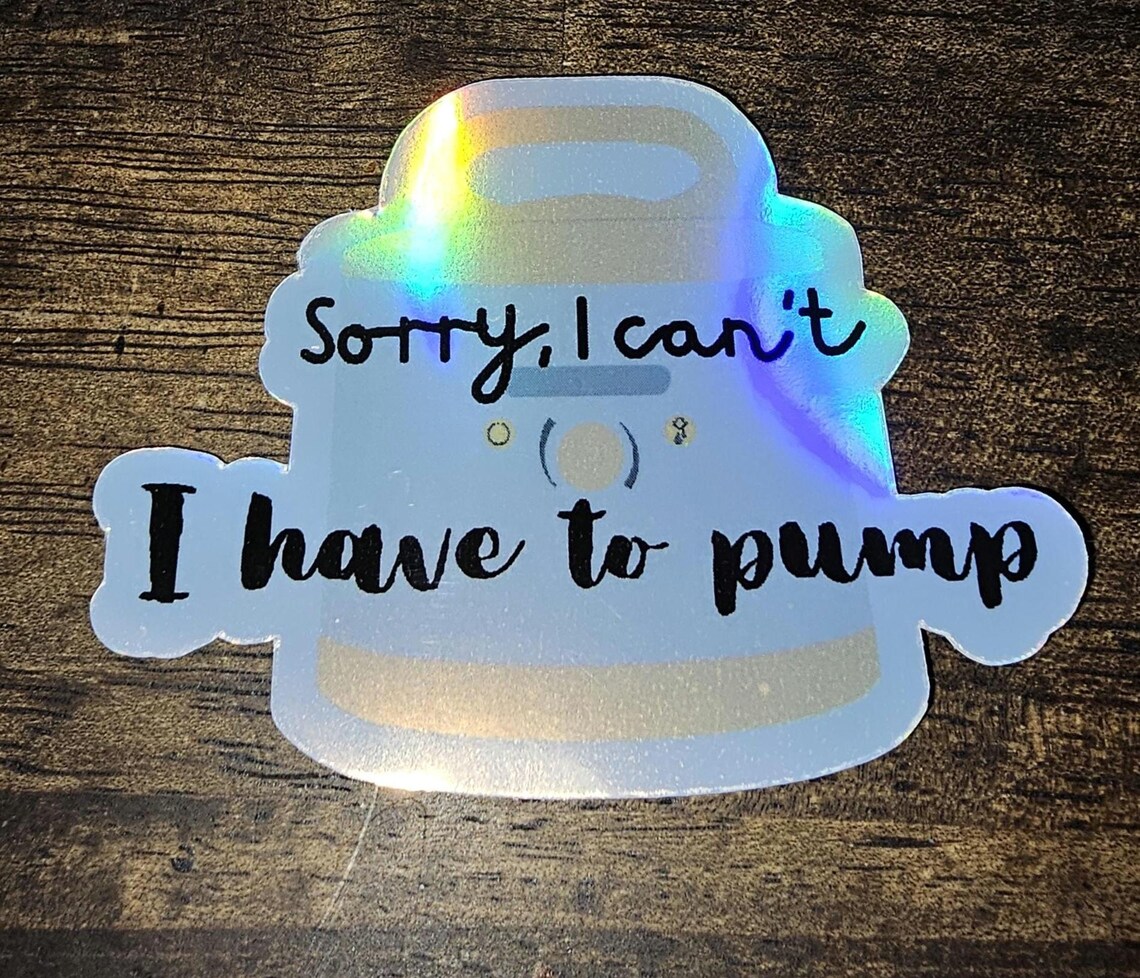 Funny Breastfeeding Mama Sticker | Exclusively Pumping | Medela Breast ...