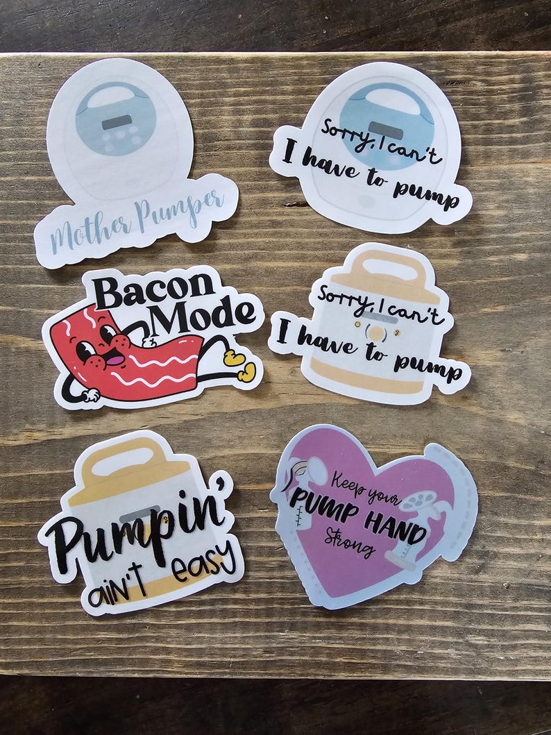 Funny Breastfeeding Mama Sticker Exclusively Pumping Spectra Breast ...