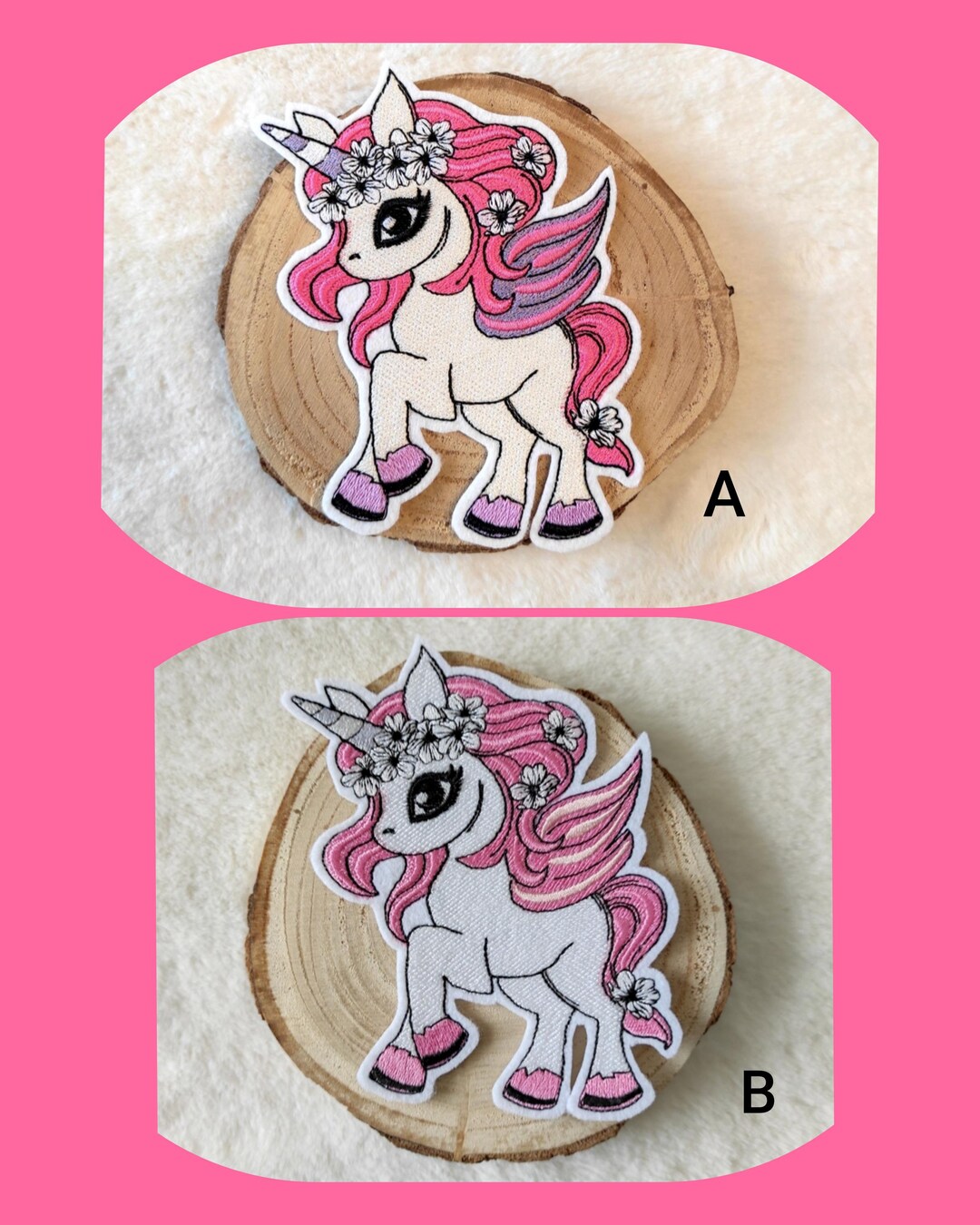 XL Embroidery Application Iron-on Unicorn Application for School Cones ...