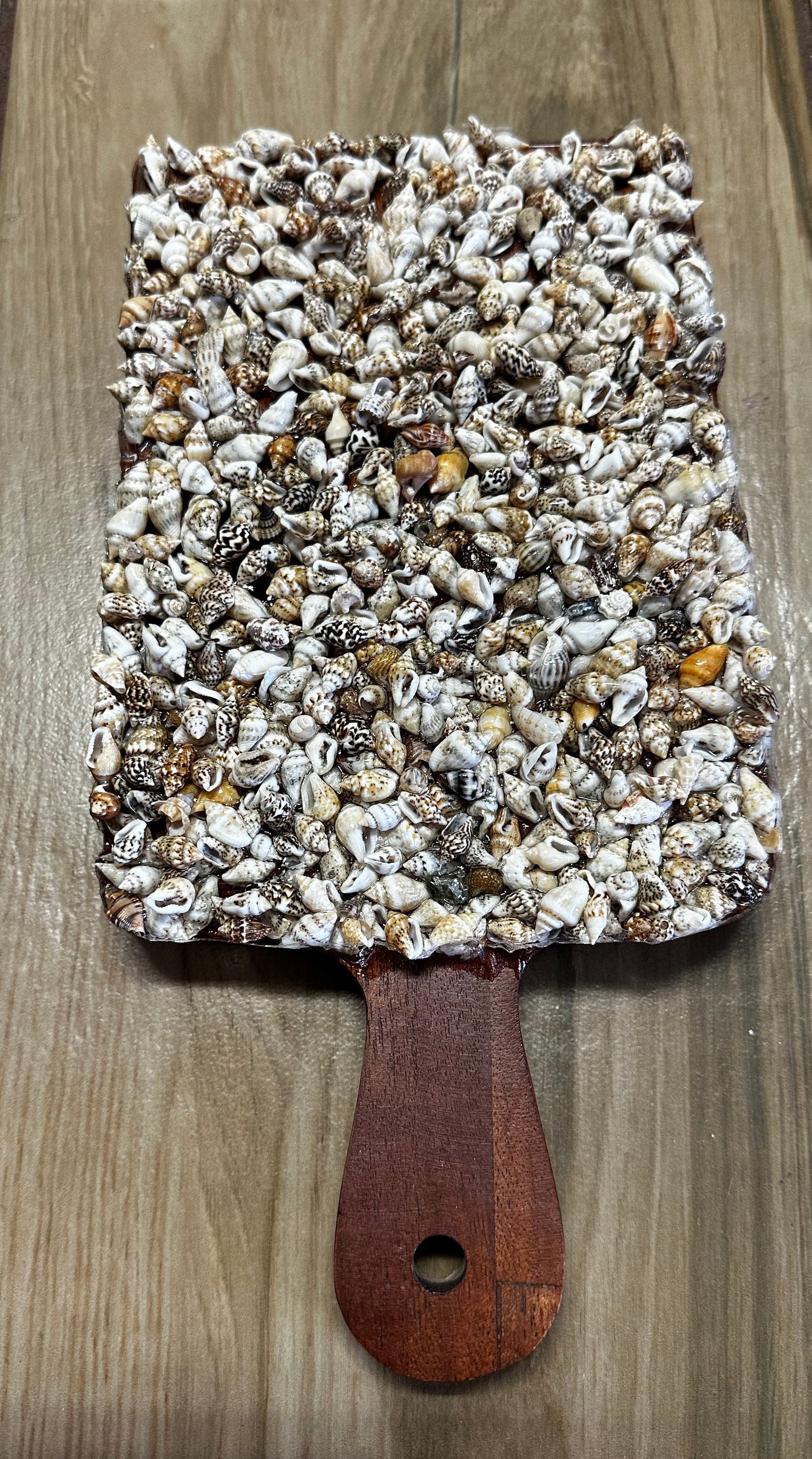 Evil Paddle: Tiny Rocks, Shells, Rice - Longer Handle Available - Etsy