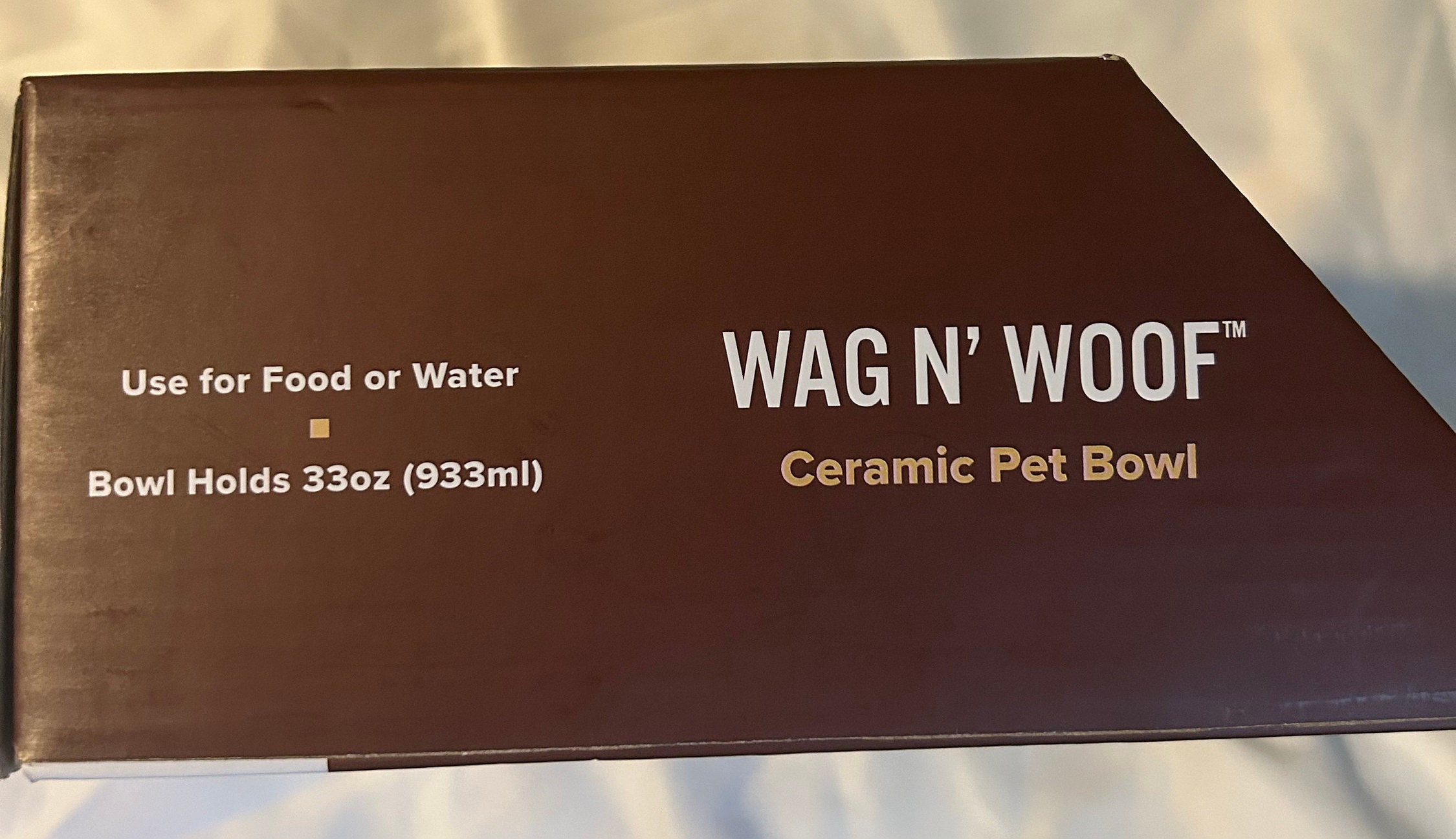 WAG N' WOOF Ceramic Dog Bowls With Bone Pattern, Dog Food Dish for Dogs ...