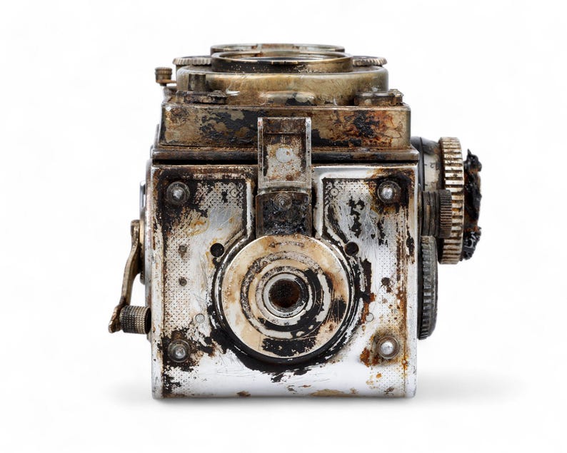 Rollei Rolleiflex 3.5F TLR BURNT CAMERA for Decoration Parts Sold as Is ...