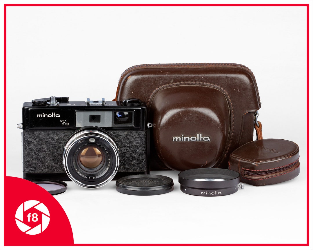 RARE Minolta Hi-matic 7s Black Paint 35mm Rangefinder Camera - Etsy