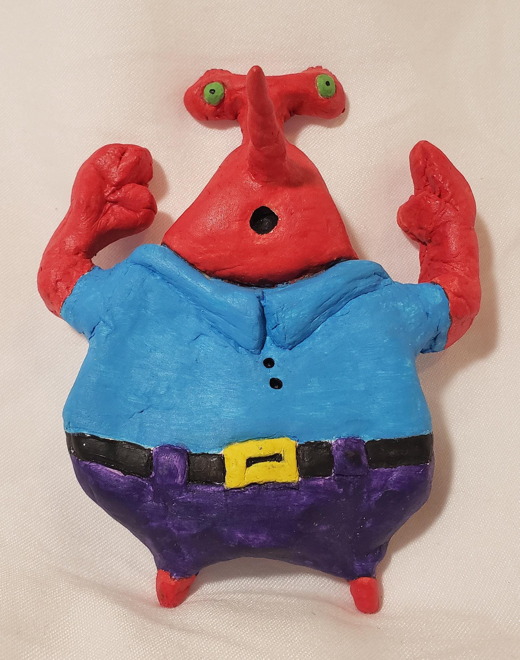 Moar Mr. Krabs Clay Figurine - Etsy