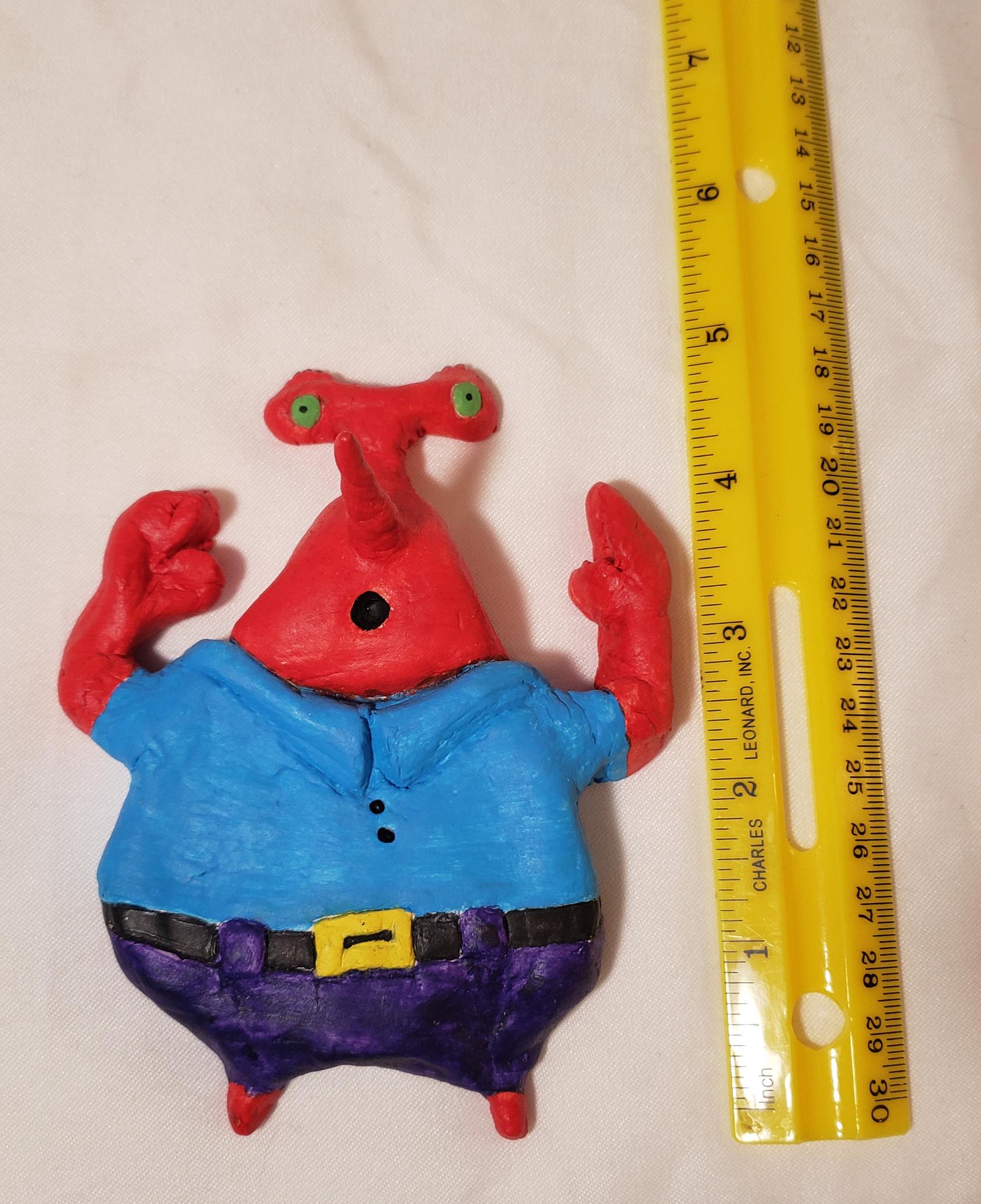 Moar Mr. Krabs Clay Figurine - Etsy