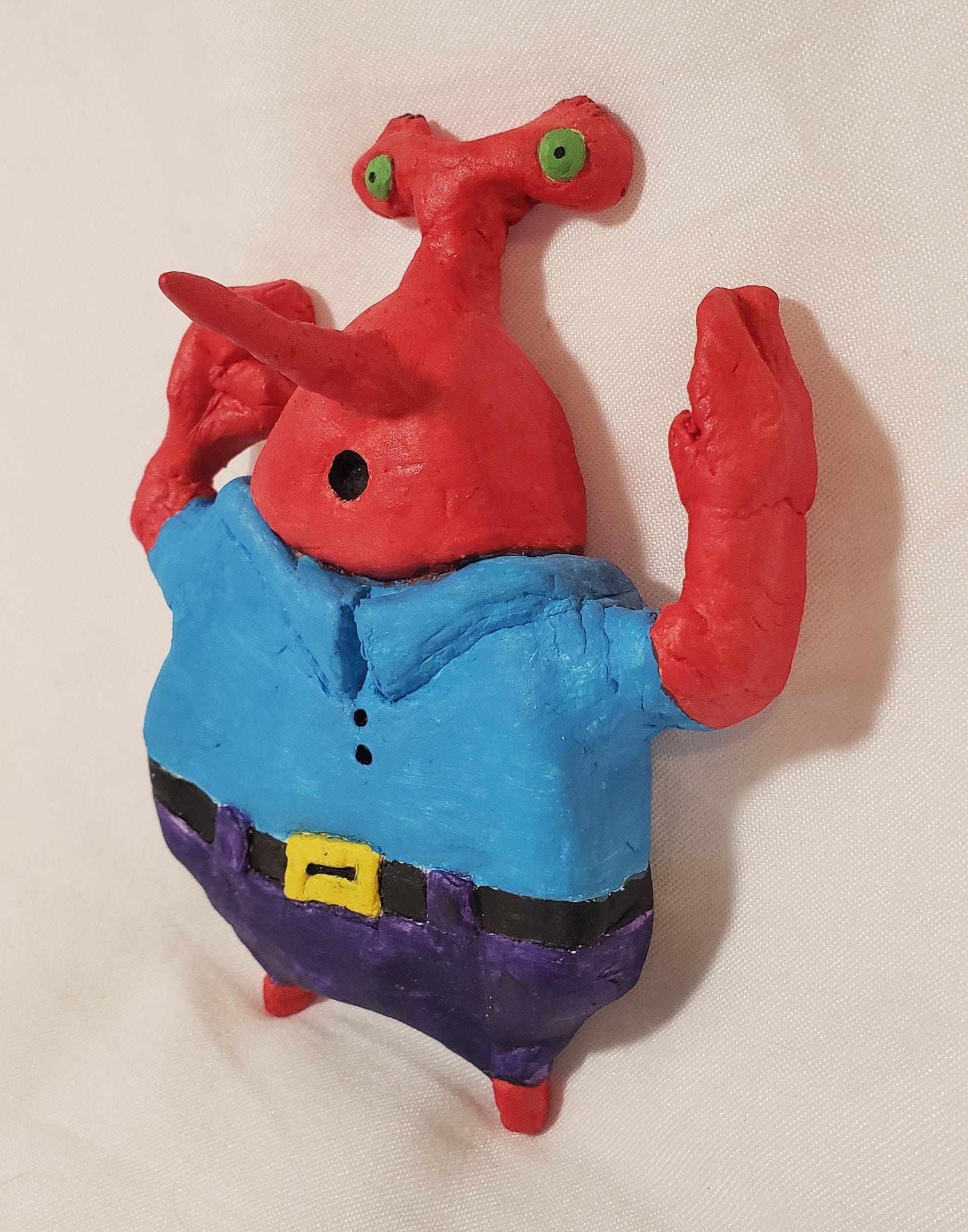 Moar Mr. Krabs Clay Figurine - Etsy