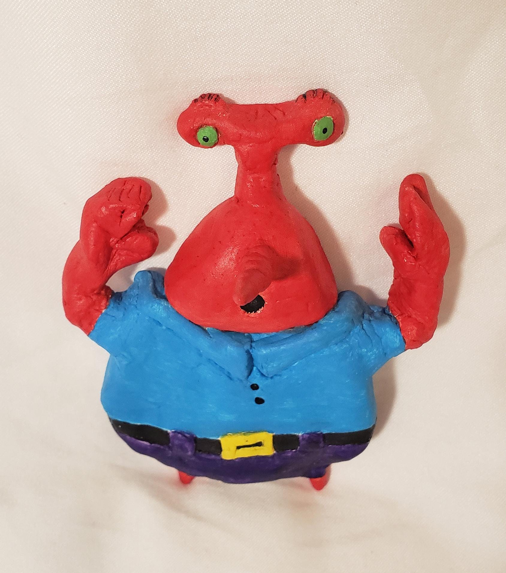 Moar Mr. Krabs Clay Figurine - Etsy