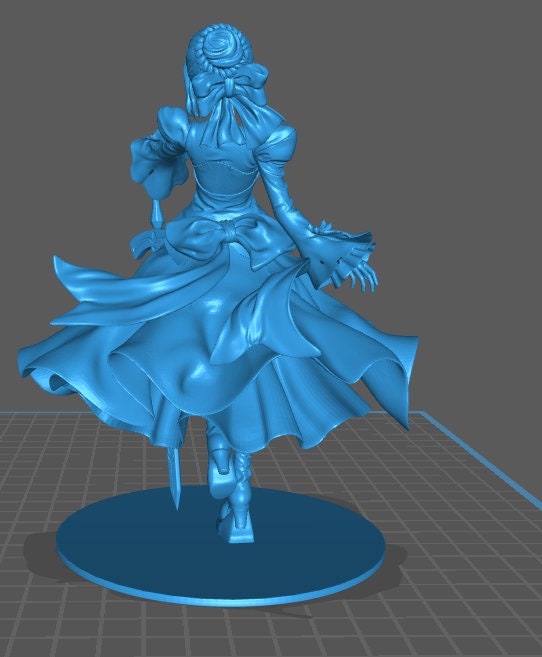 Fate Saber With Sword Whole STL 3D Model Print - Etsy