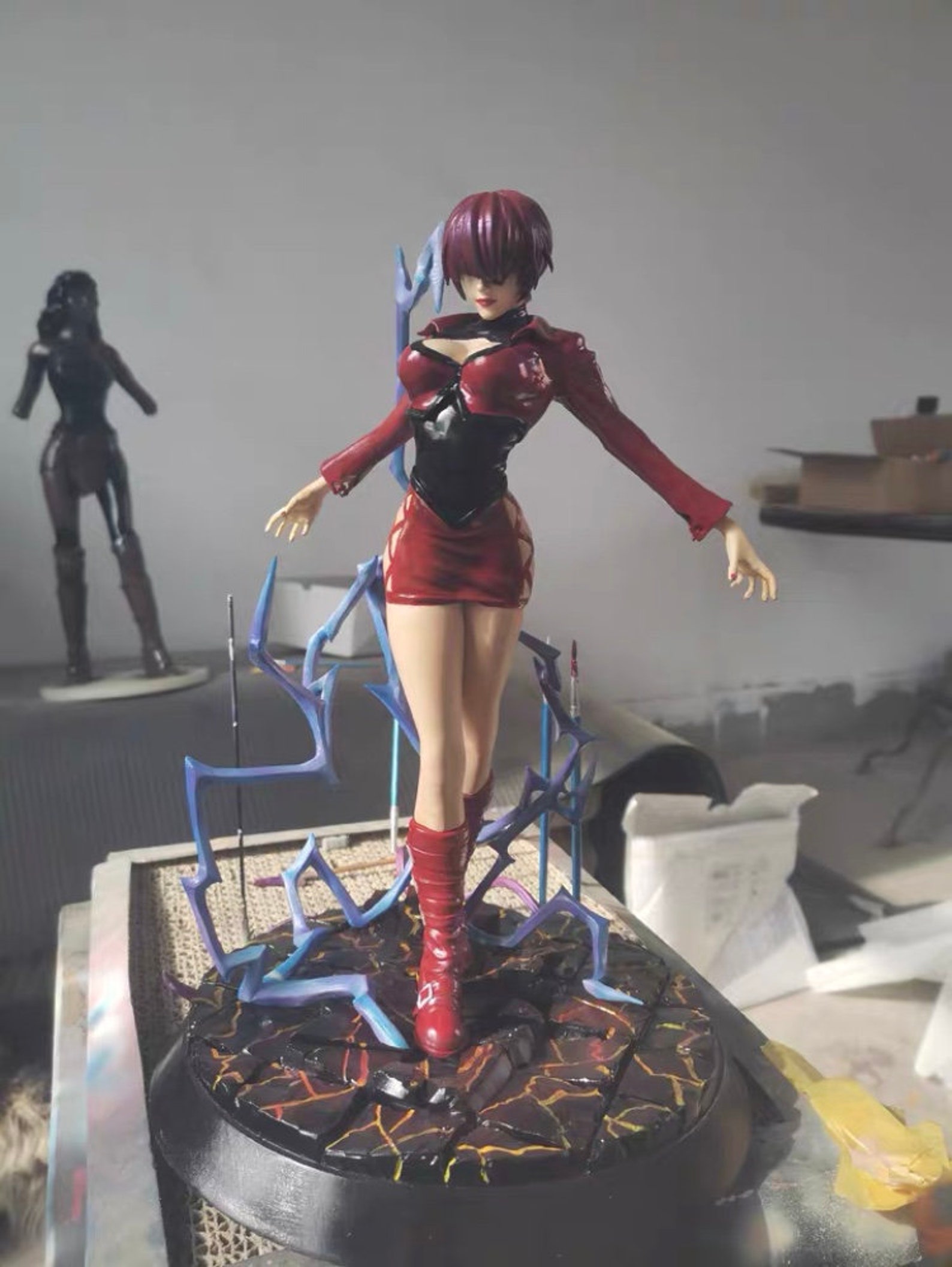 Sexy Waifu Anime KOF SME04 RPG Role Splitwhole STL 3D Model - Etsy