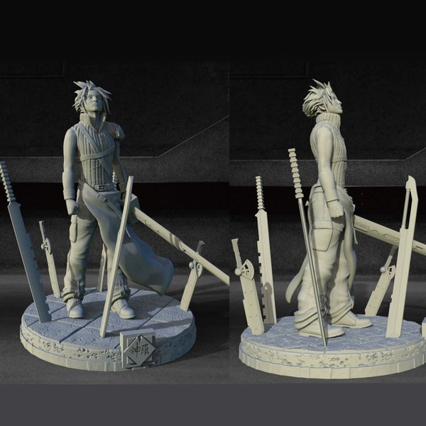 Cloud Strife Stl File - Etsy