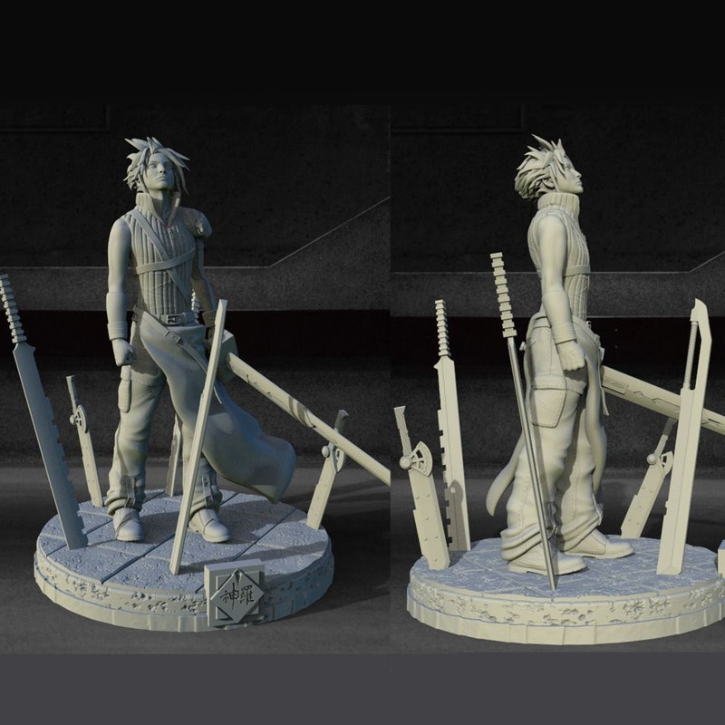 Cloud Strife Stl File - Etsy