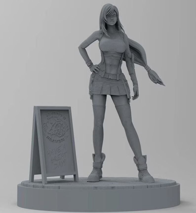 Sexy Final Fantasy 7 TF3 RPG Role FF7 Split STL 3D Model Print - Etsy
