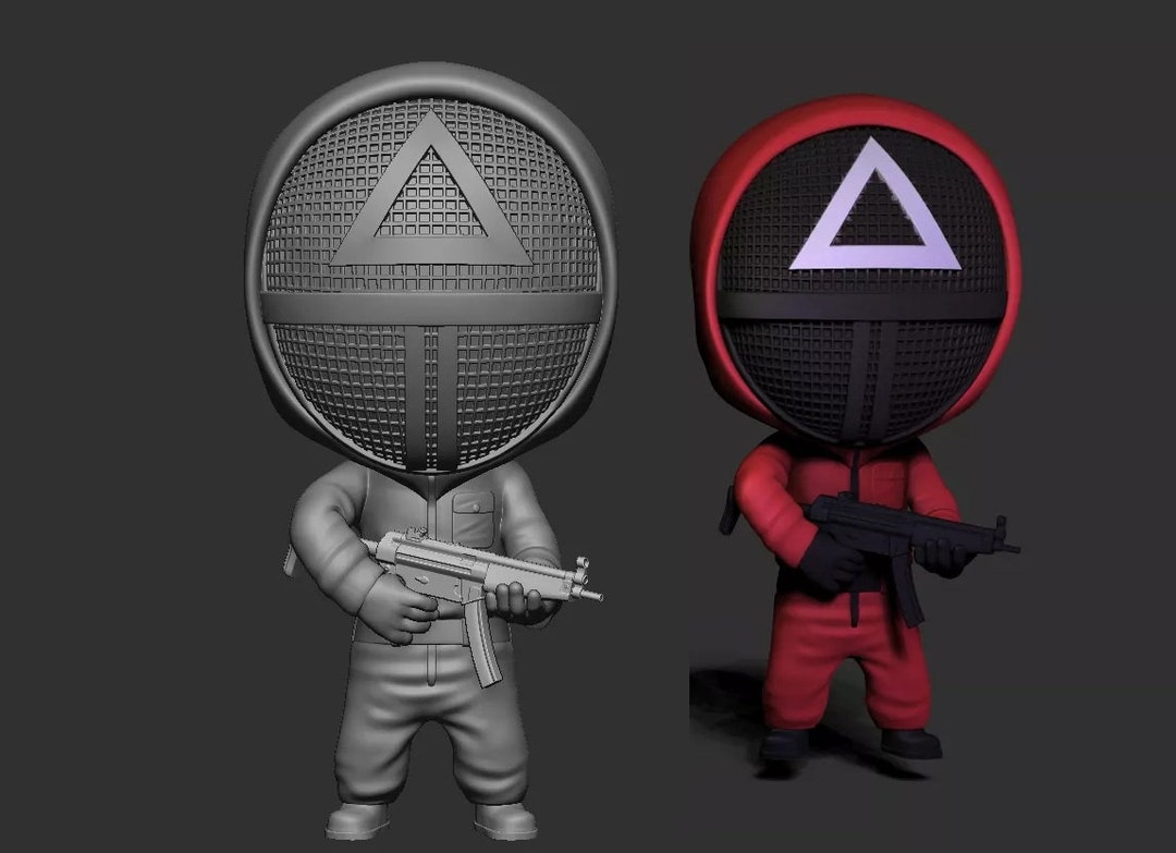 Cute Squid Game Guard Soldier Whole STL 3D Model Print - Etsy
