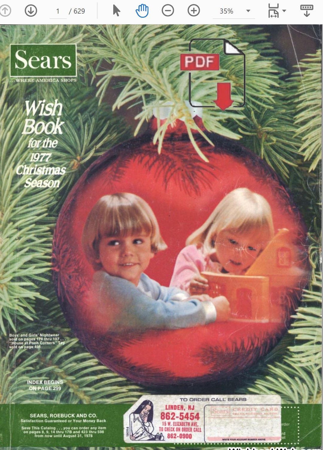 1977 Sears Christmas Catalog, Sears Wish Book 1977, Vintage Sears ...