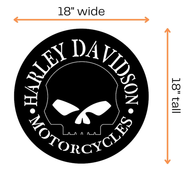 Harley Davidson Metal Sign Bikers Ts For Him Wall Decor Harley Skull