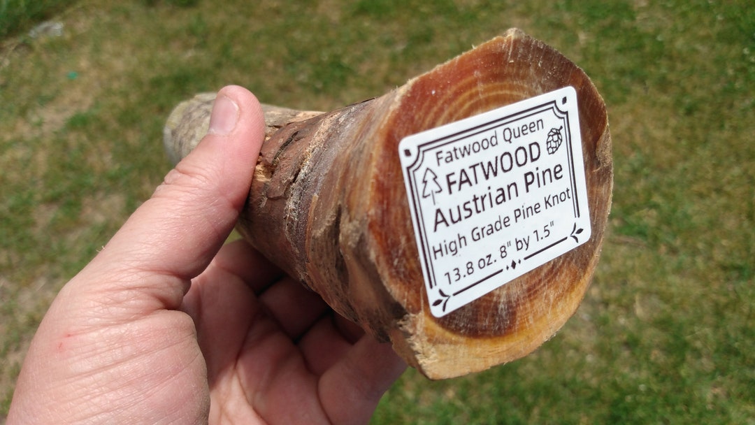 High Grade Pine Knot Fatwood Austrian Pine 99% Resinous for Fire Making ...