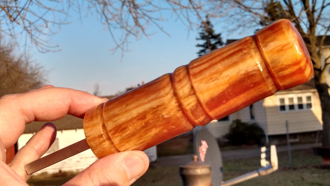Striker for Ferro Rod High Speed Steel With Hand Turned Fatwood Handle ...
