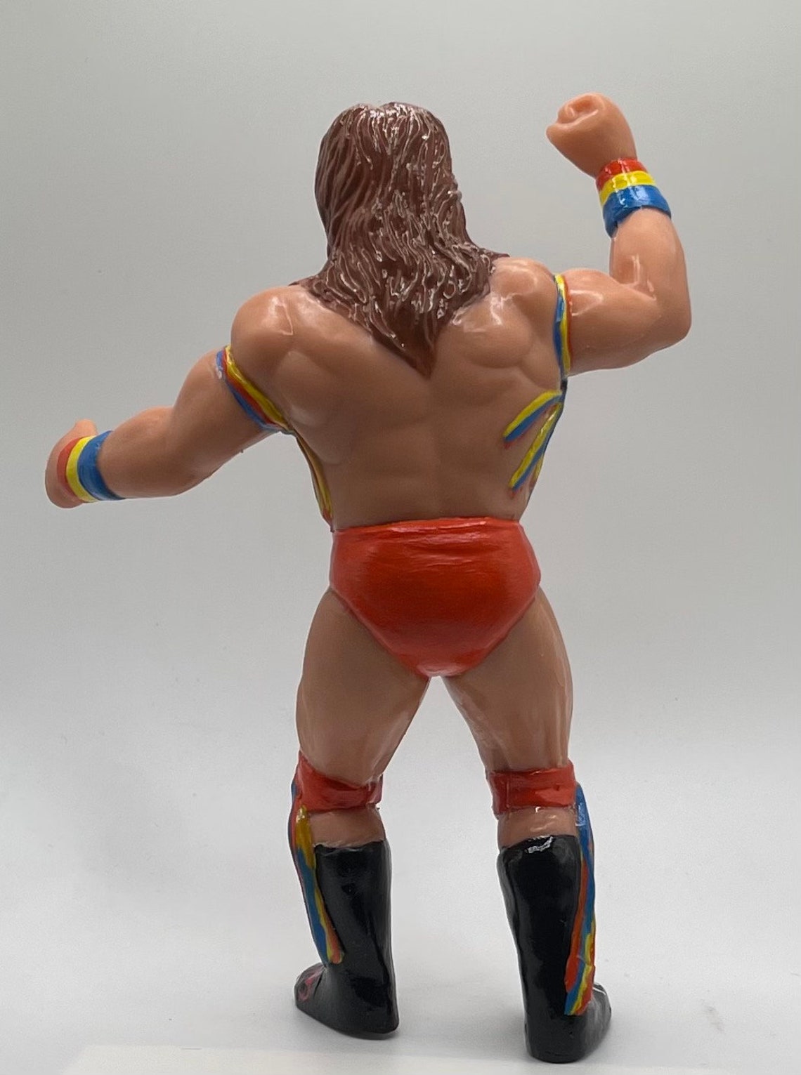 Ultimate Warrior WWF LJN Inspired XOX Custom Rubber Type Full - Etsy