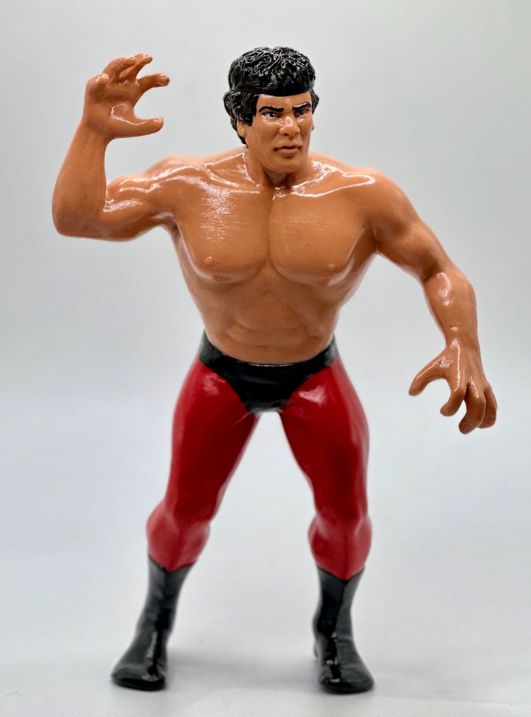 Ricky the Dragon Steamboat WWF LJN XOX Custom Card Back Re-paint Rubber ...