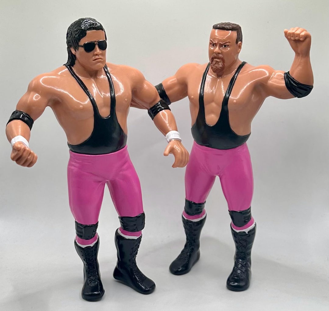 Hart Foundation Bret Hart Jim Neidhart WWF LJN Inspired XOX Custom ...