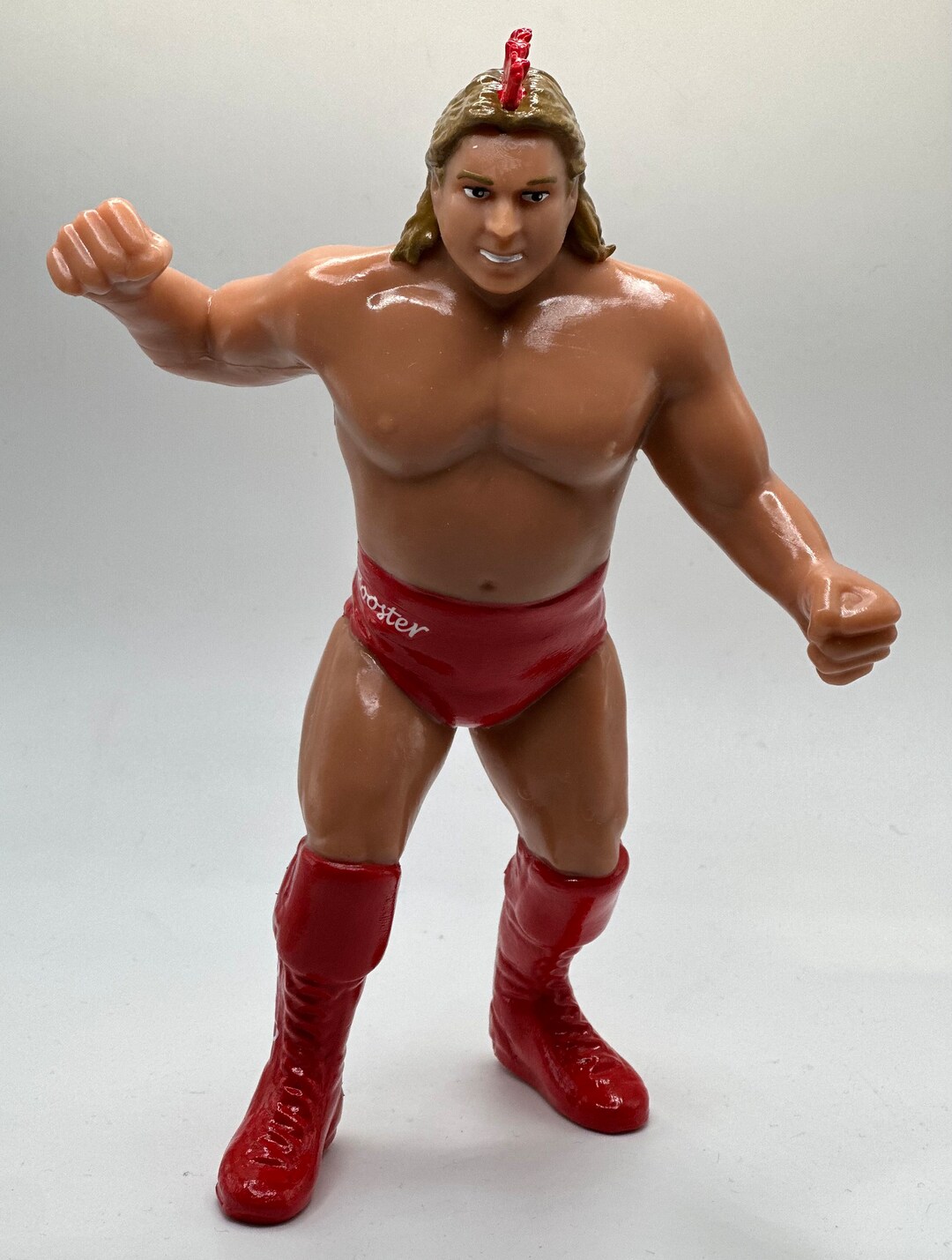 Red Rooster WWF LJN Inspired XOX Custom Rubber Type Full Size 8" Figure Ready to Paint or ...