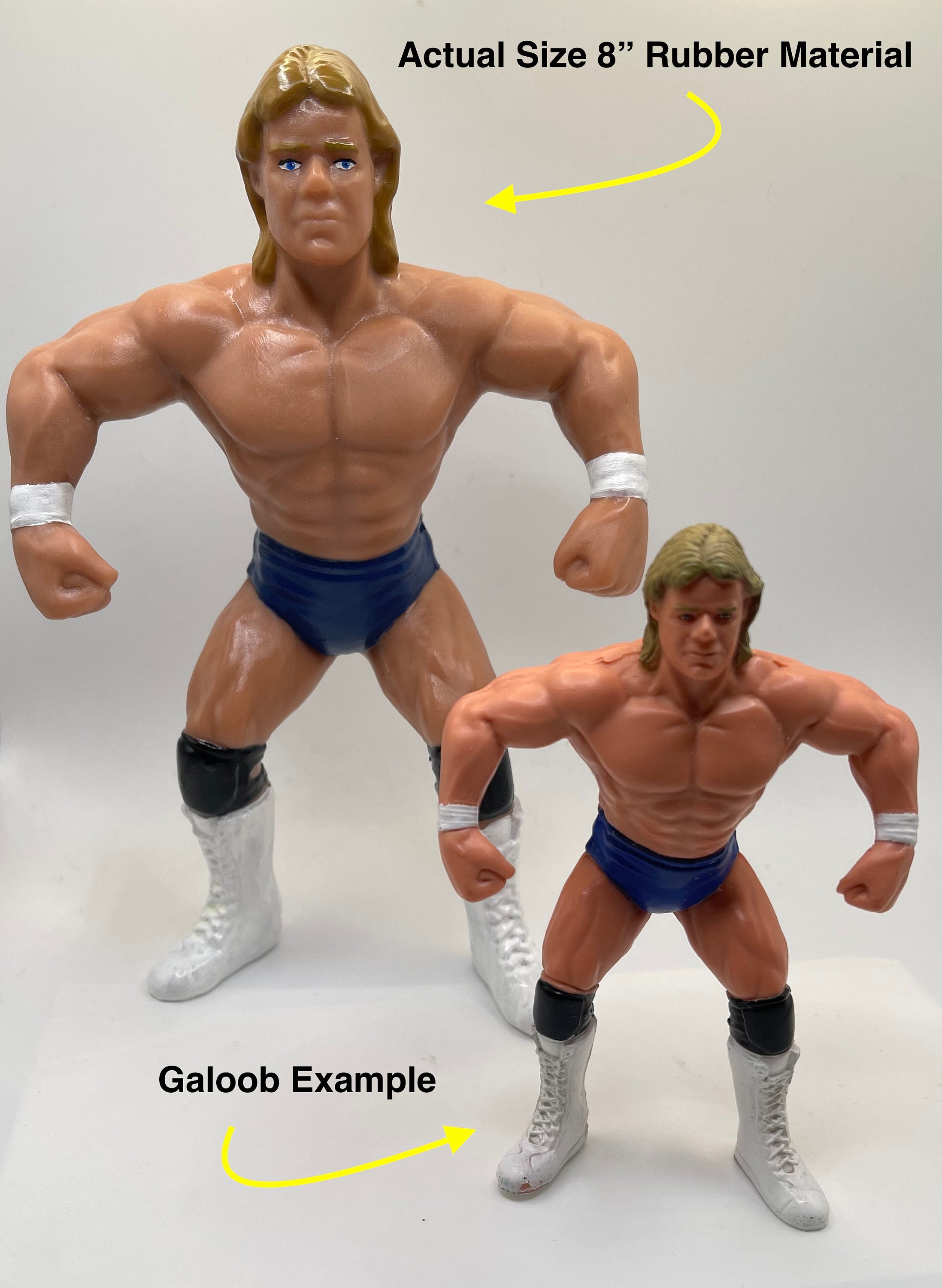 Lex Luger WCW WWF Ljn Inspired XOX Custom Rubber Type Full - Etsy