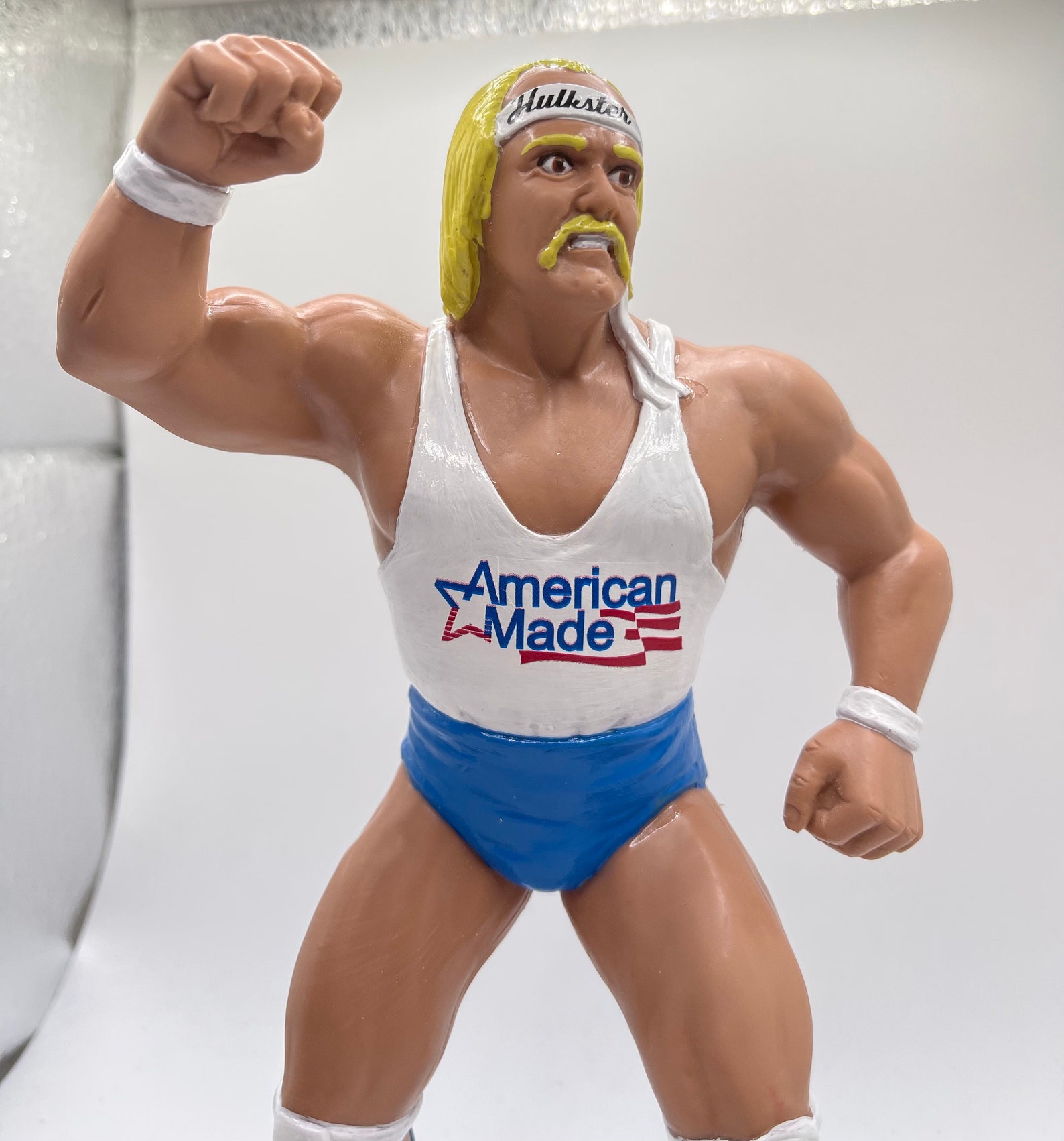 Hulk Hogan American Made WWF LJN Inspired XOX Custom Rubber Type Full ...