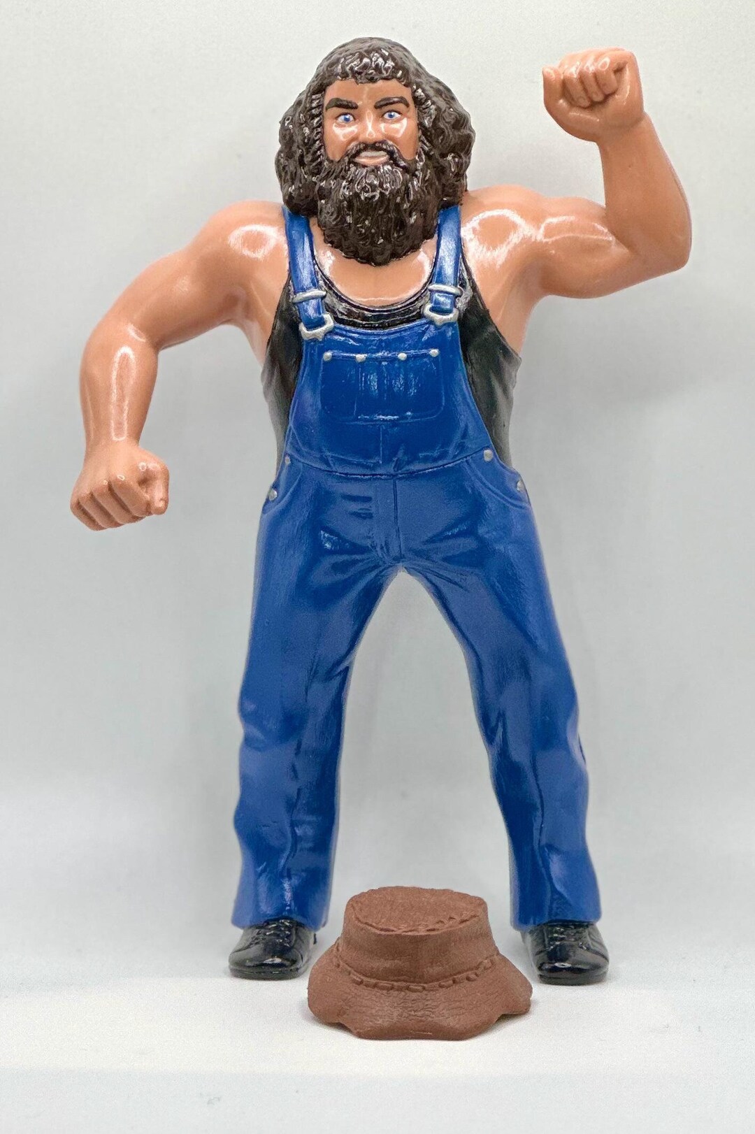 Hillbilly Jim W/ Hat WWF LJN XOX Custom Card Back Re-paint Rubber Full ...