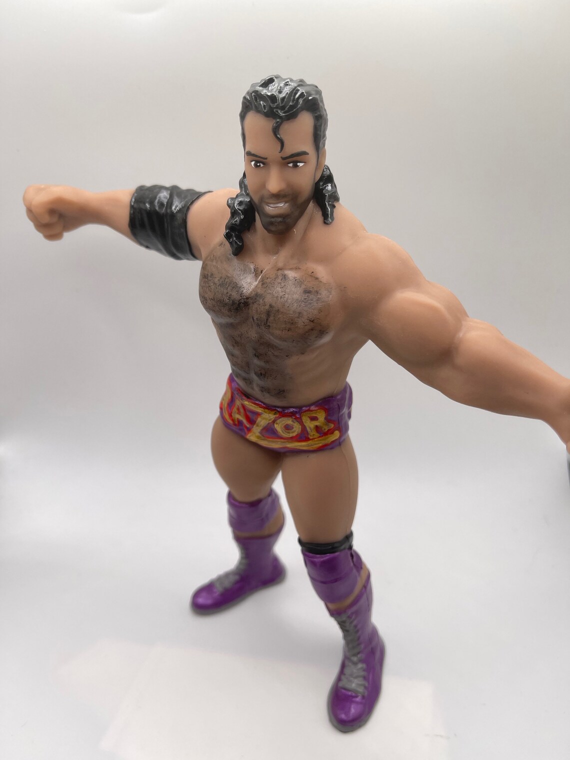 Razor Ramon Scott Hall WWF LJN Inspired XOX Custom Rubber Type - Etsy